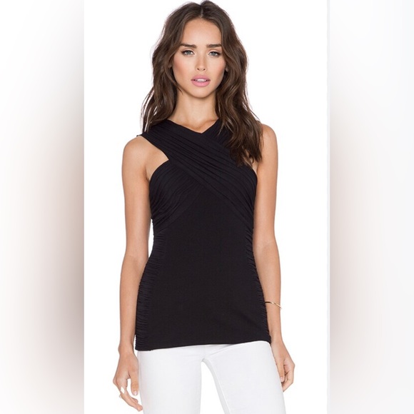 Bailey 44 | Tops | Beautiful Bailey 44 Crisscross Top With Nude Sheer ...
